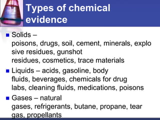 Forensic toxicology & chemical evidence | PPTX