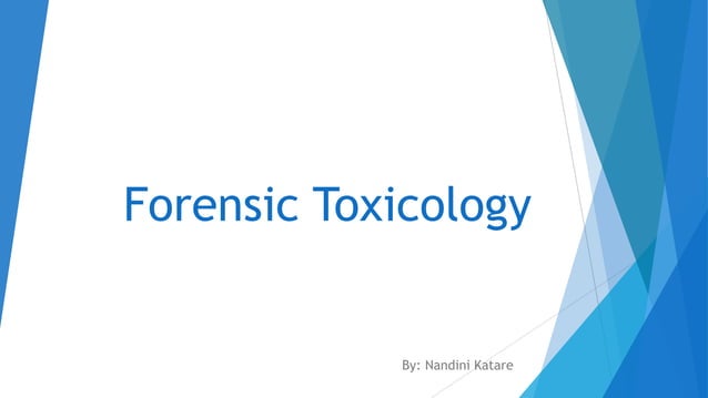 Forensic Toxicology KJC unit-1.pptx Introduction to Poison | PPT