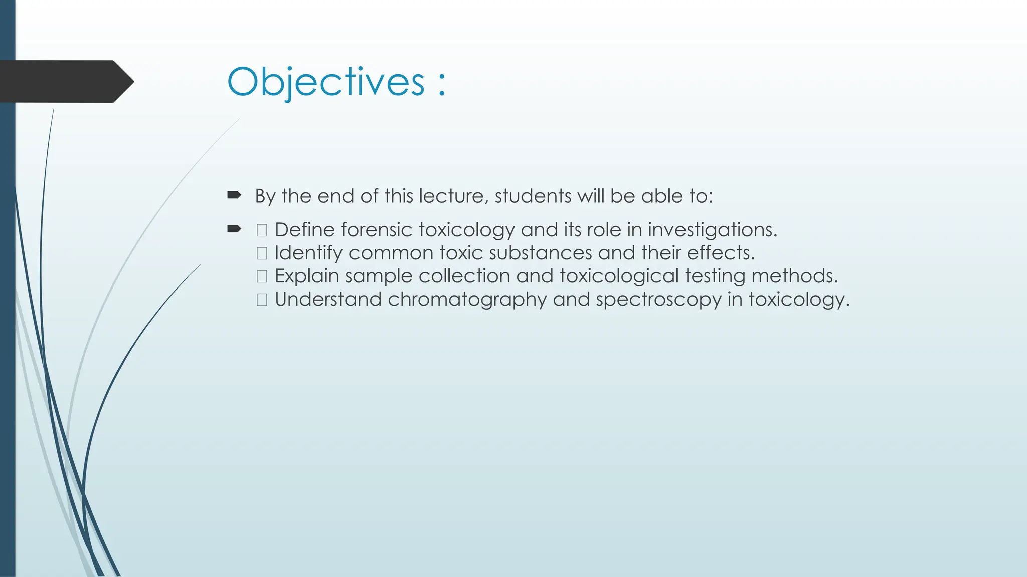 Forensic Toxicology Lecture Emergency and Intensive care | PPTX