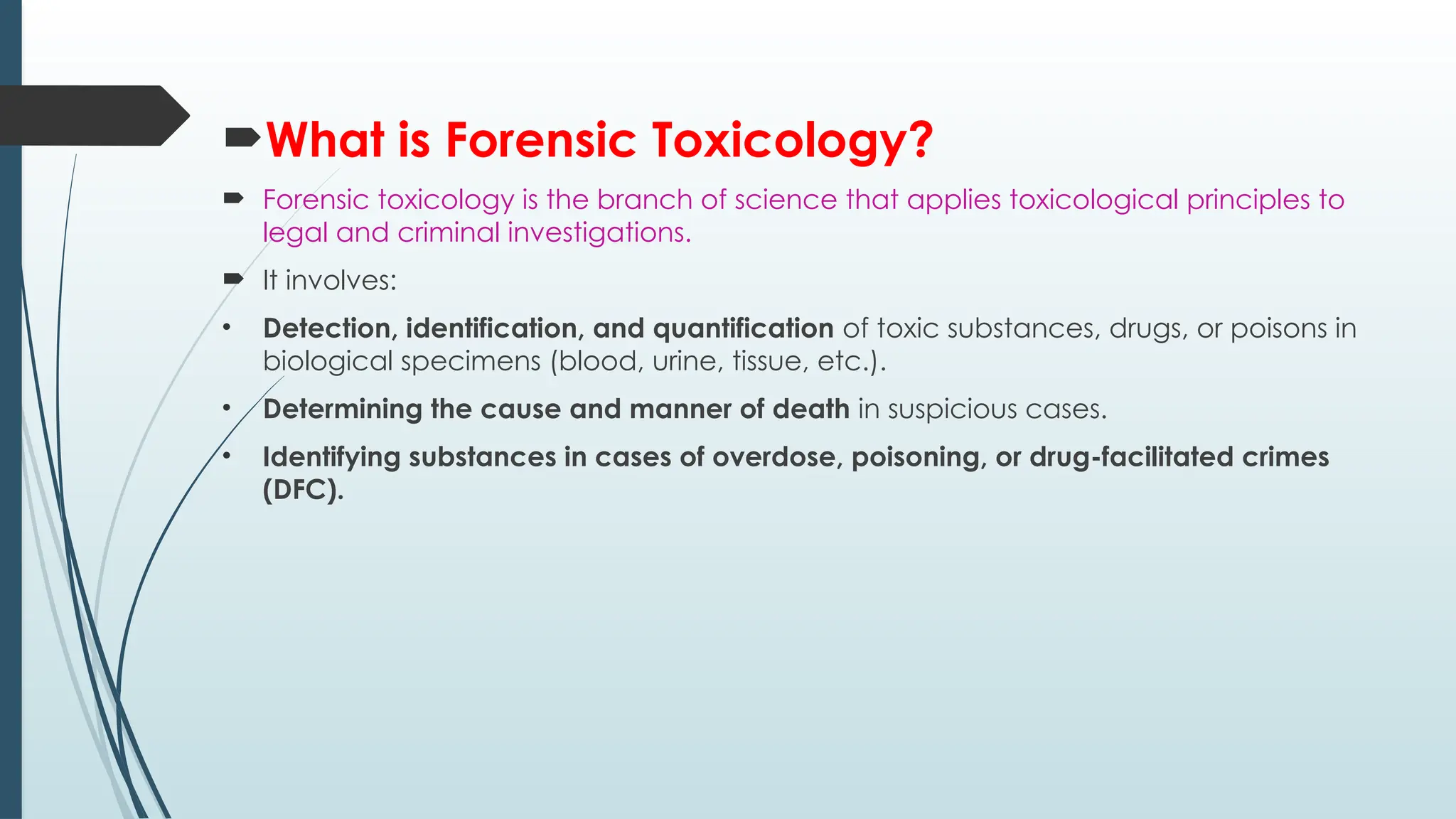 Forensic Toxicology Lecture Emergency and Intensive care | PPTX