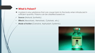 Forensic Toxicology Lecture Emergency and Intensive care | PPTX