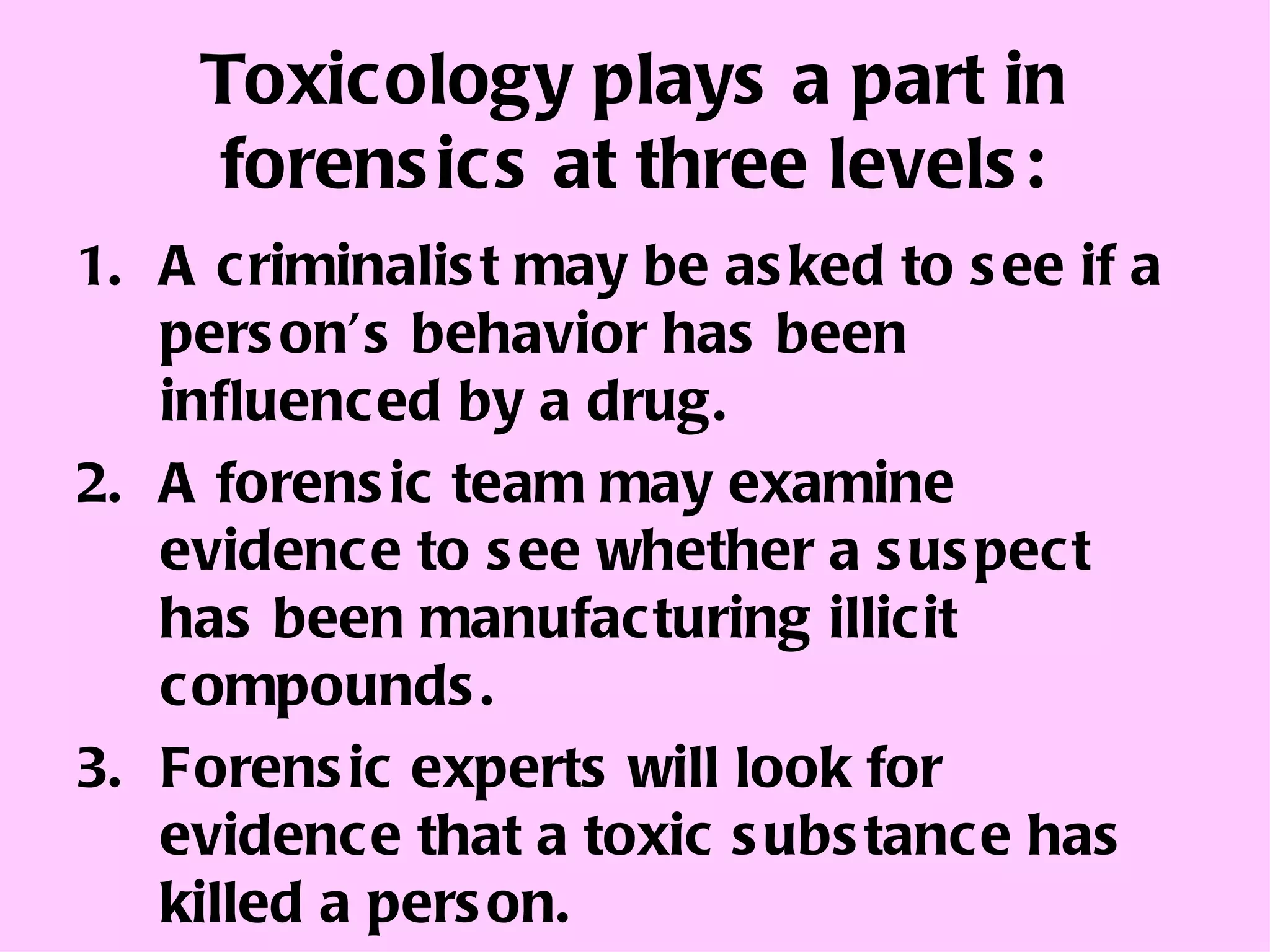 Forensic toxicology ppt | PPT