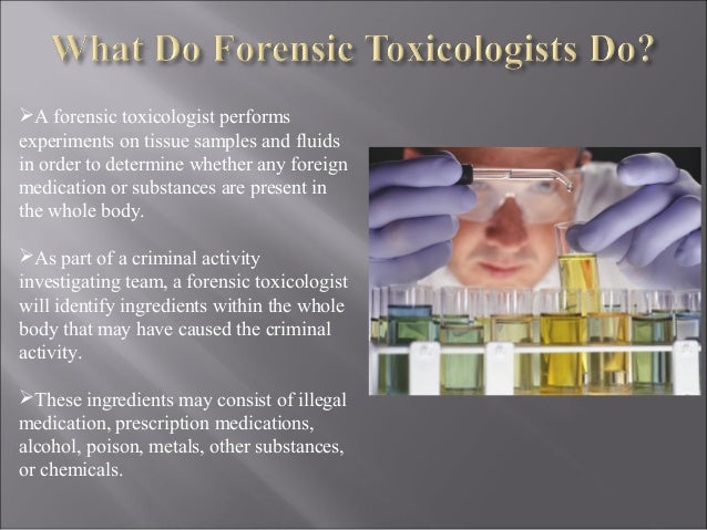 Forensic toxicology