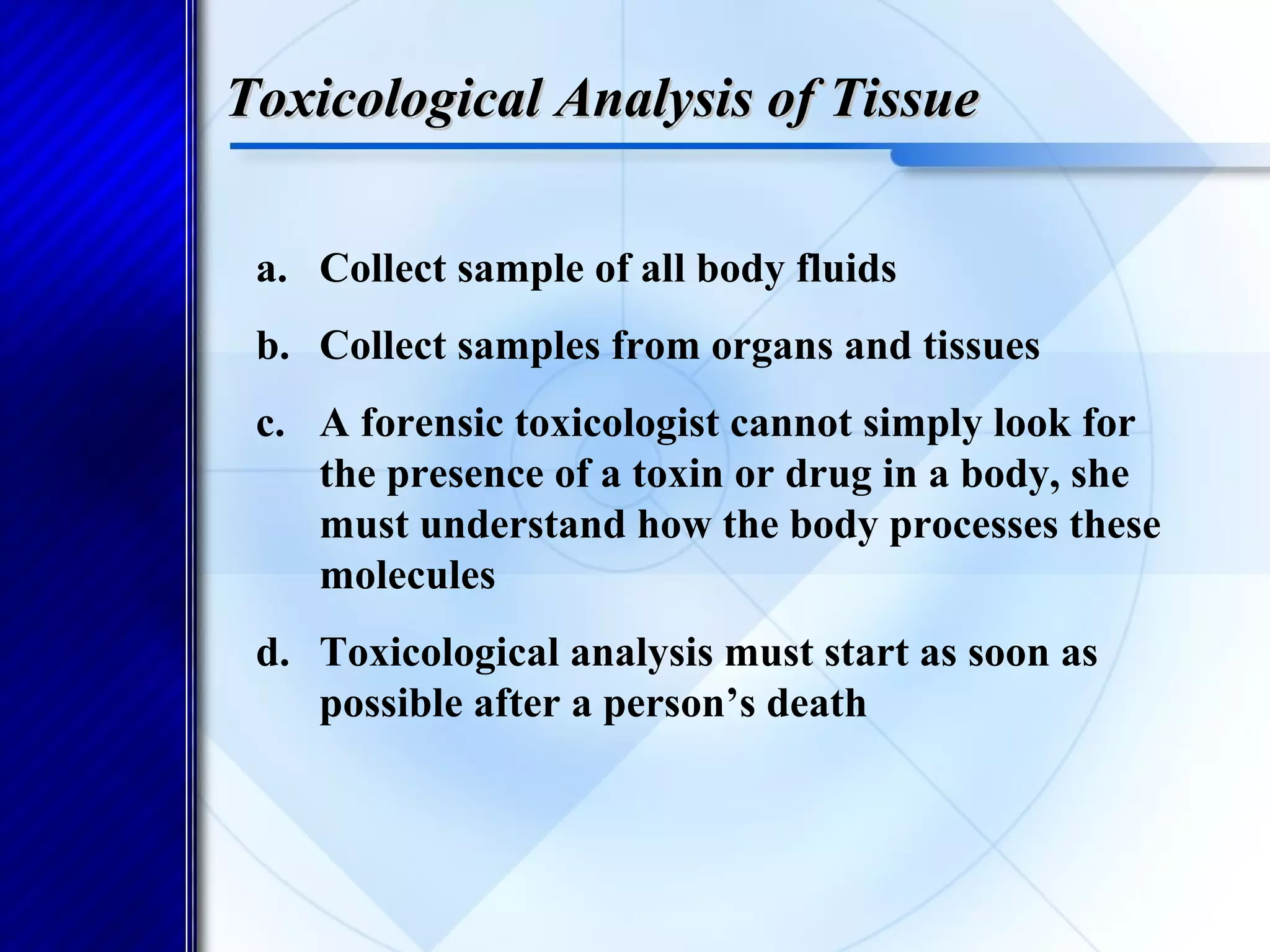 Forensic toxicology (student version) | PPT