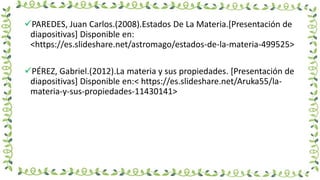La materia | PPTX