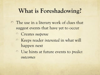 Foreshadow Monkey's Paw | PPT
