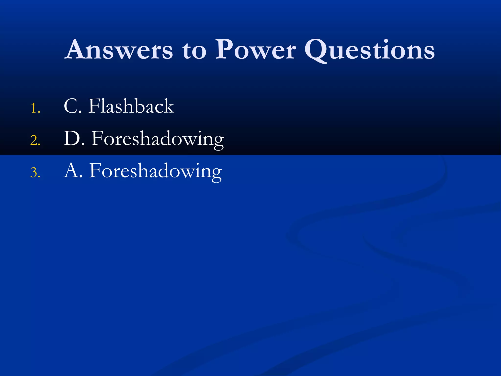 Foreshadowing power point (1) | PPT