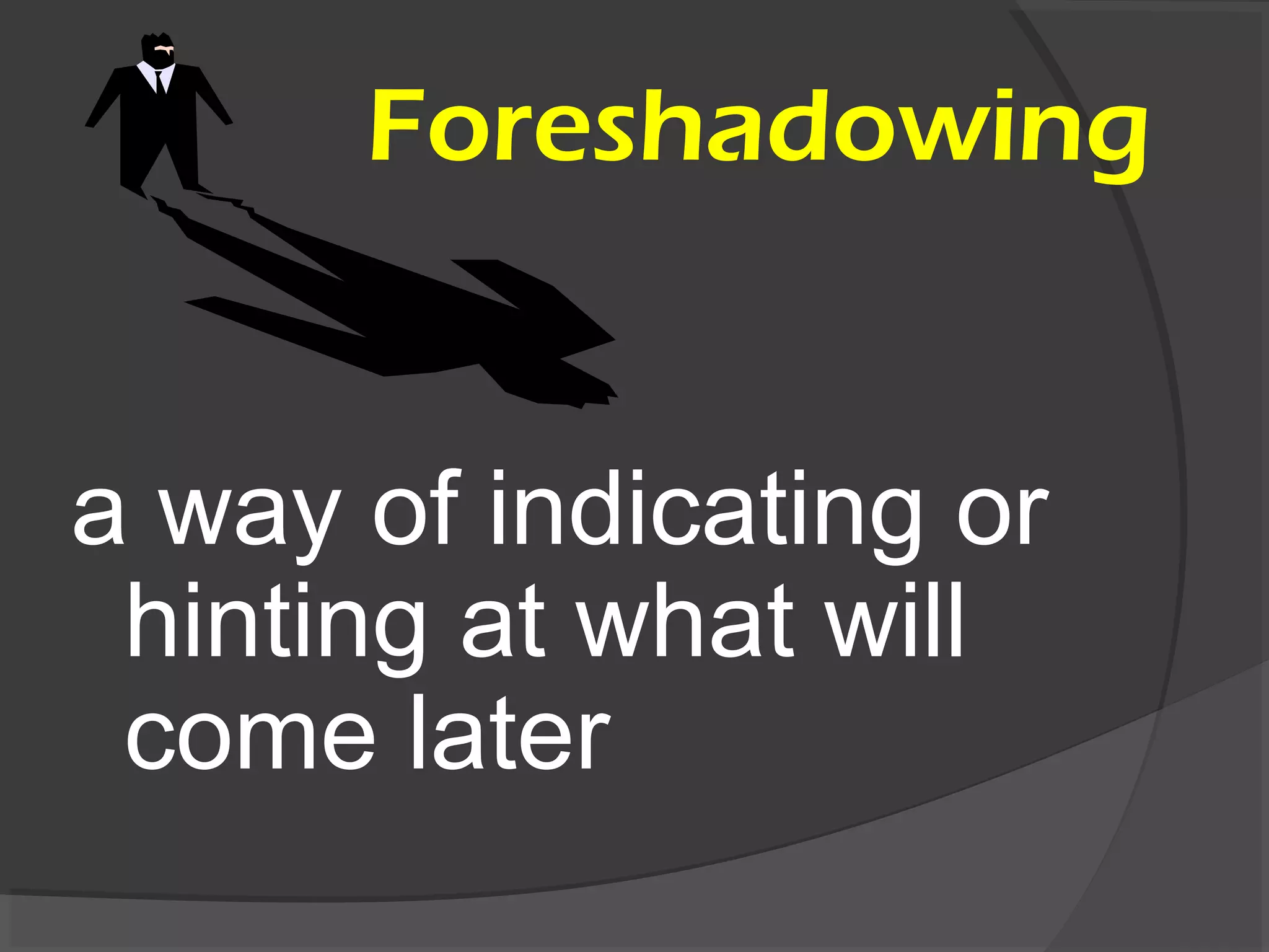 Foreshadowing flashback | PPT