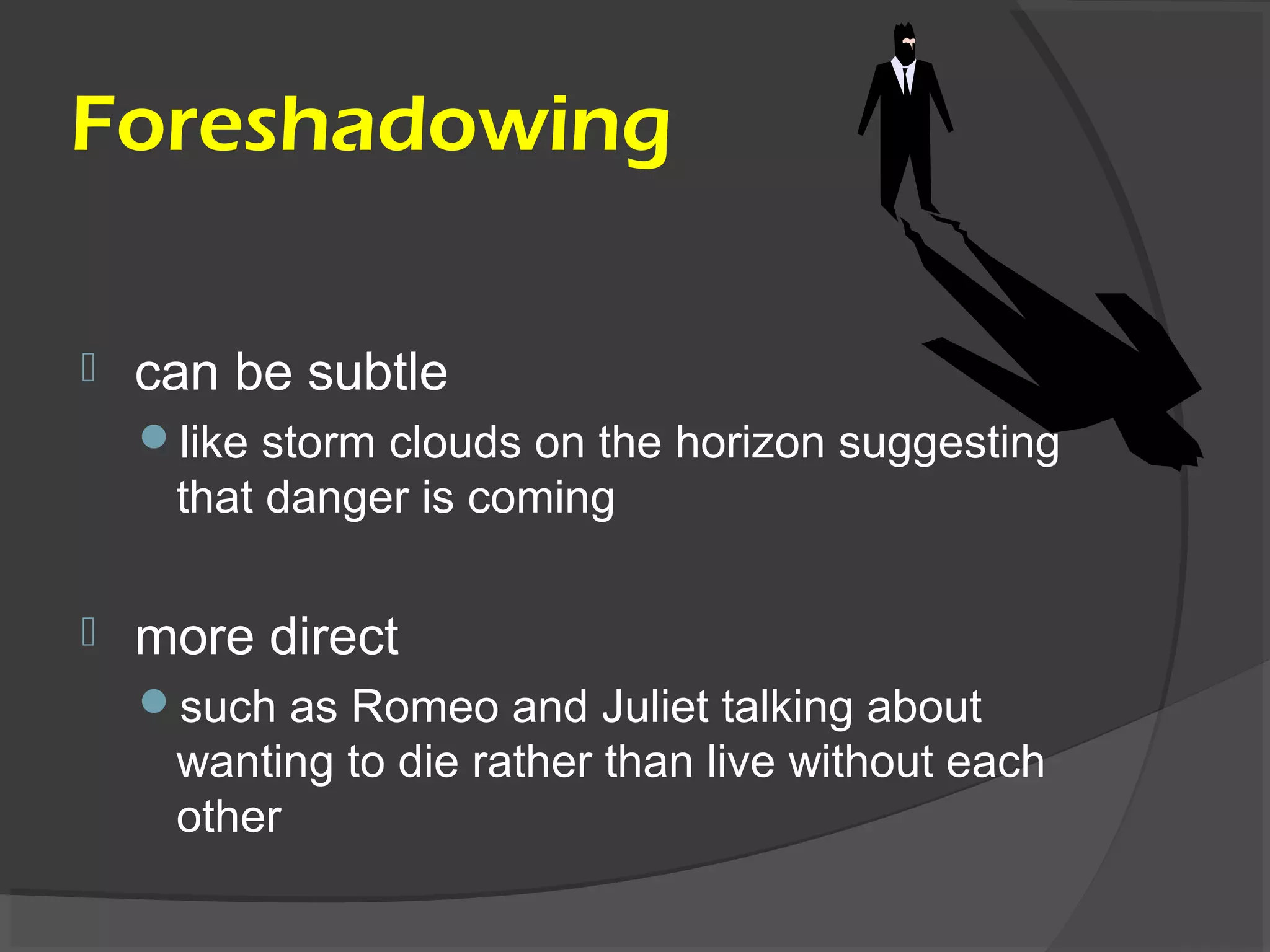 Foreshadowing flashback | PPT