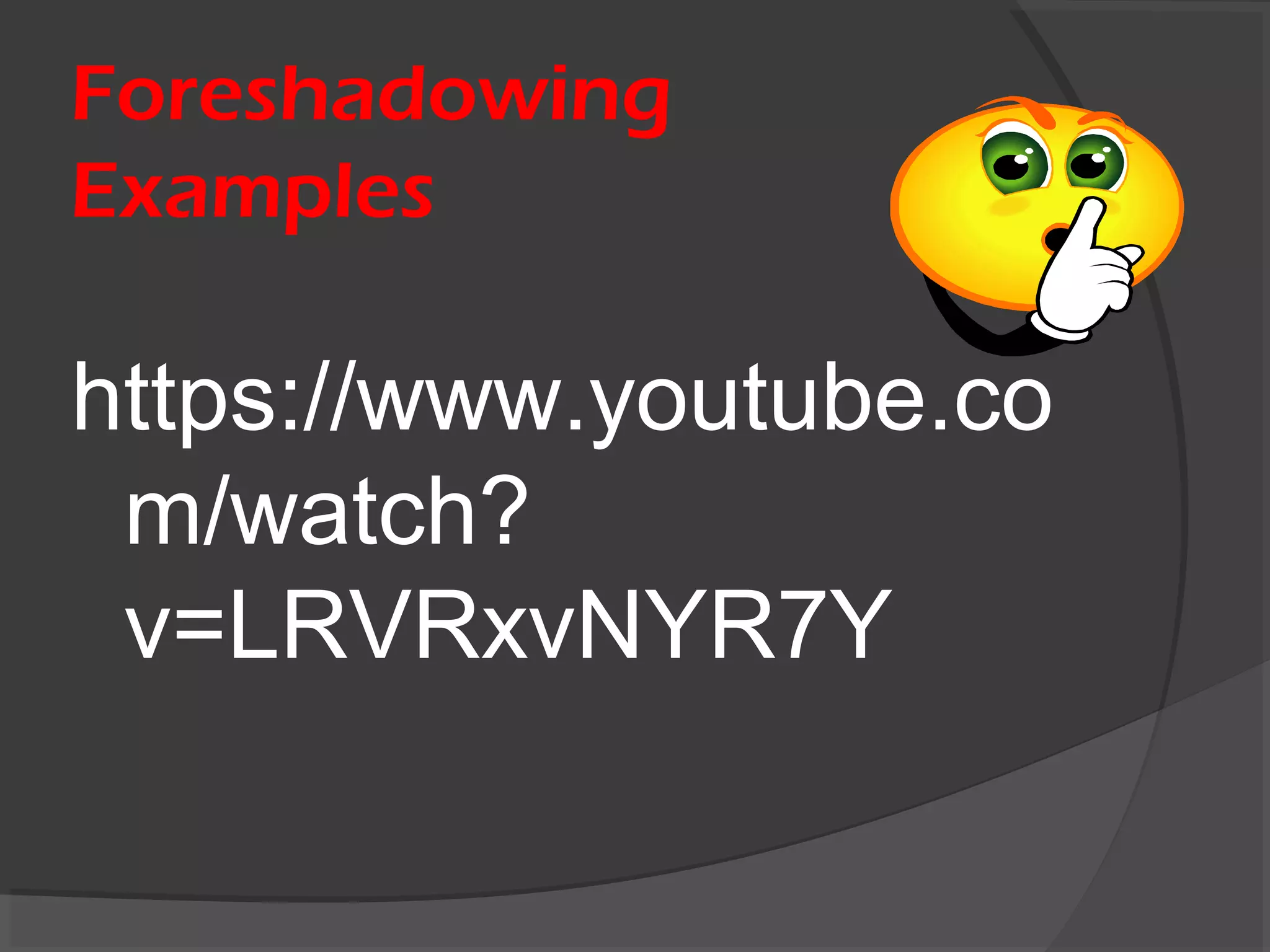 Foreshadowing flashback | PPT