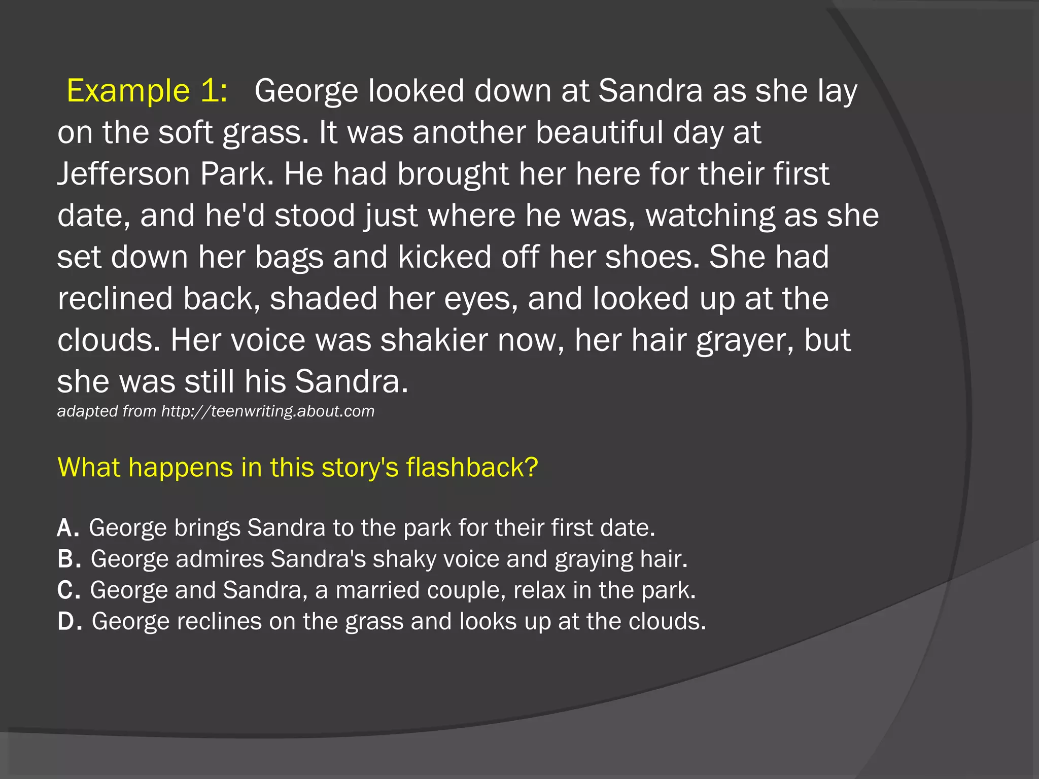 Foreshadowing flashback | PPT