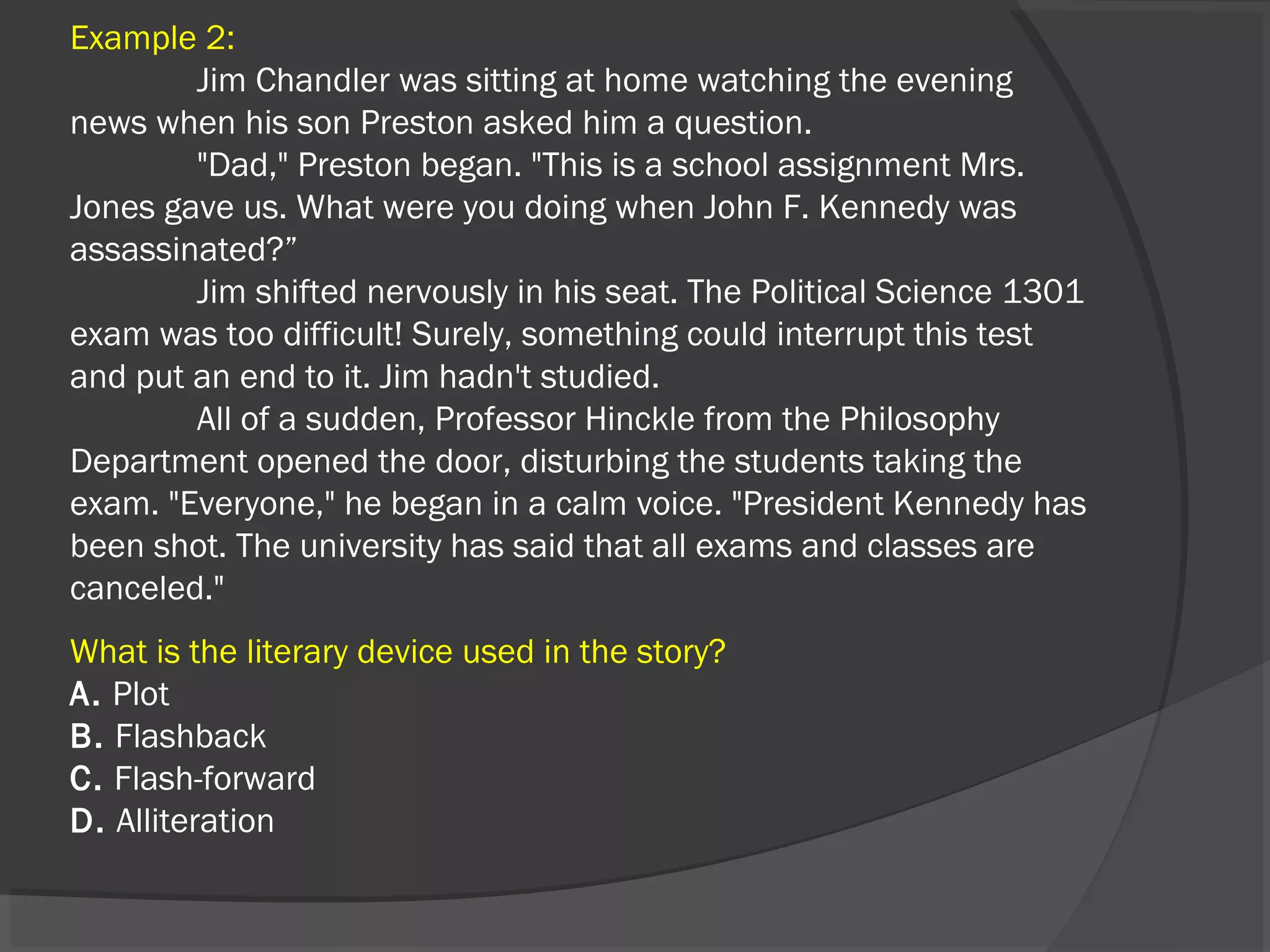 Foreshadowing flashback | PPT