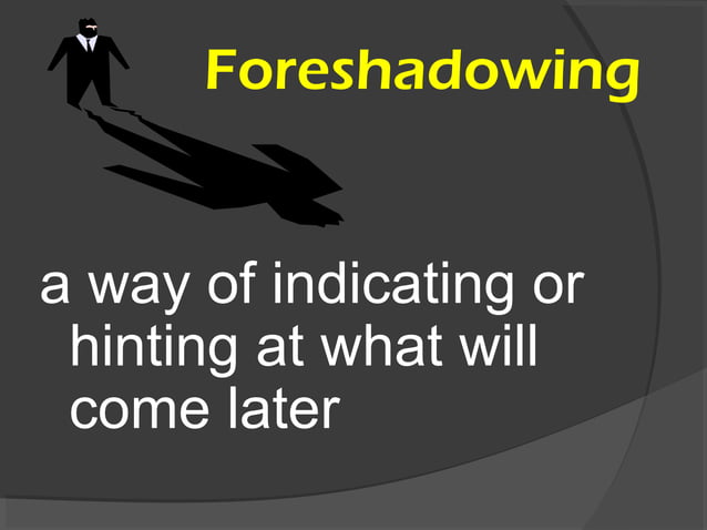 Foreshadowing flashback | PPT