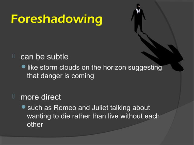 Foreshadowing flashback | PPT