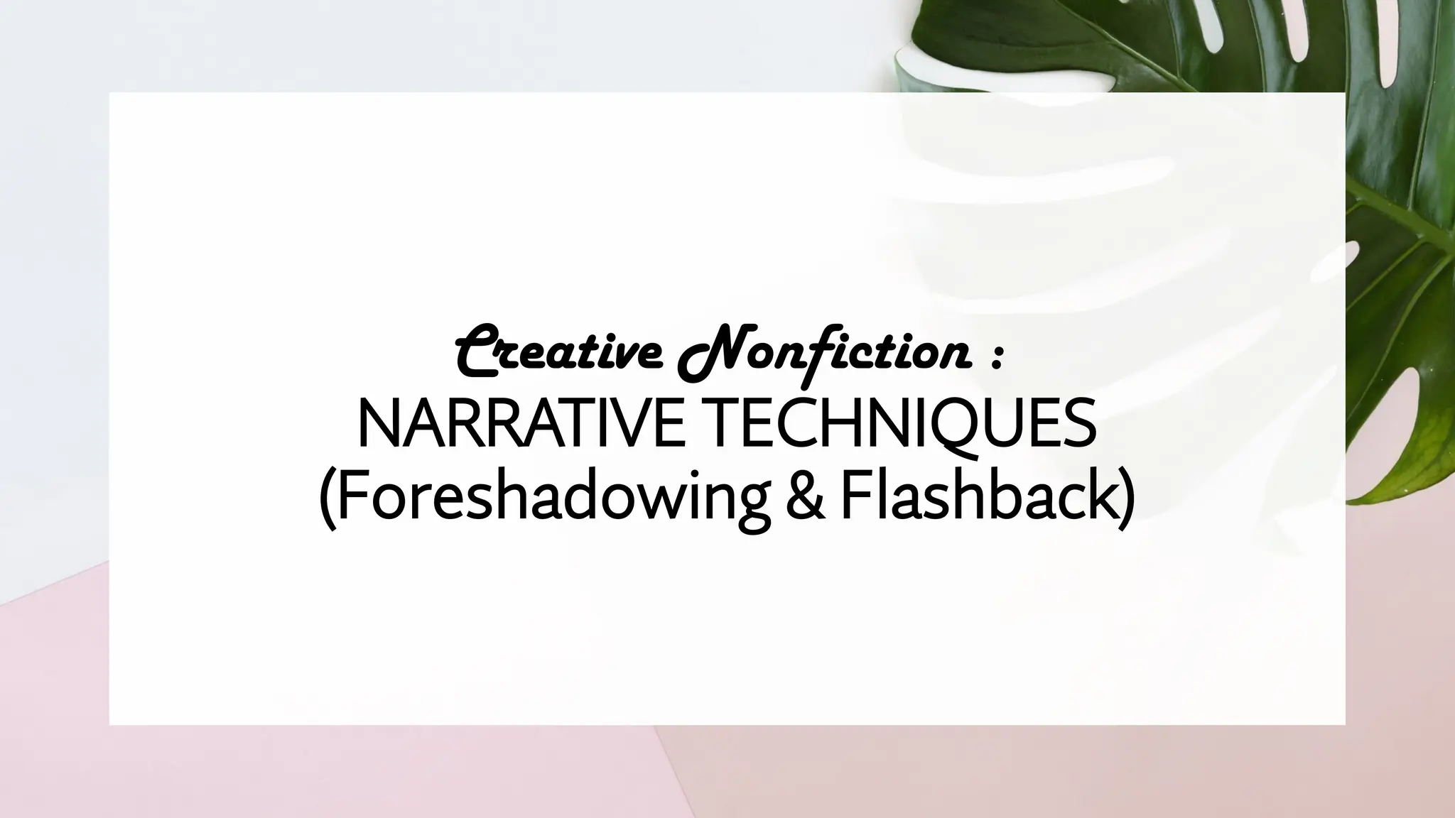 Narrative Techniques: Foreshadowing & Flashback.pdf