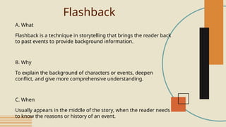 foreshadowing, flashback, and point of view in a fiction.pptx