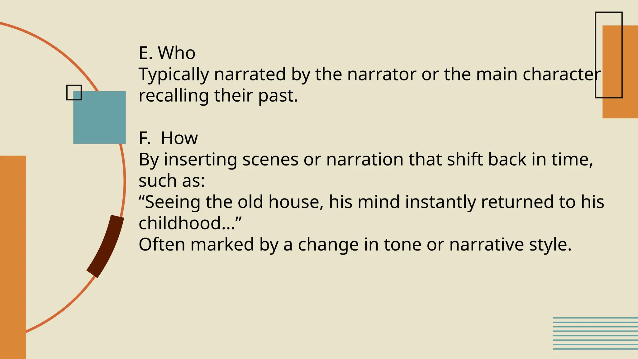foreshadowing, flashback, and resolutin in a fiction.pptx