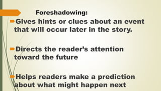Foreshadowing flashback power point | PPTX