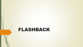 Foreshadowing flashback power point | PPTX