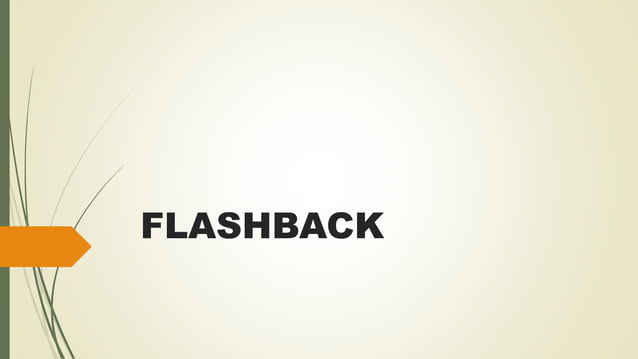 Foreshadowing flashback power point | PPTX