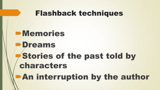 Foreshadowing flashback power point | PPTX