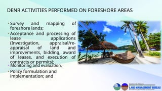 FORESHORE PRESENTATION rules and regulation on Foreshore | PPTX