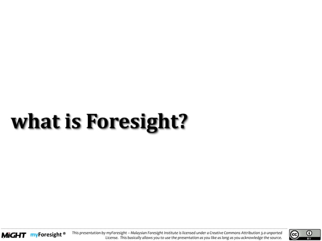 Foresight General Concept & Methodology | PDF