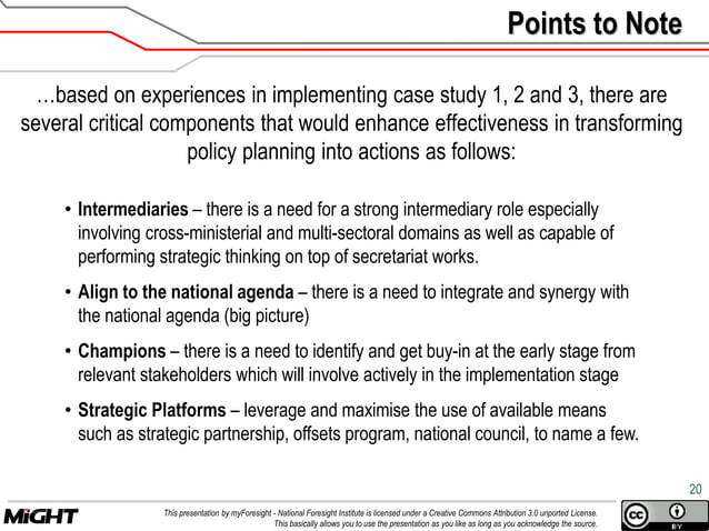 Foresight; from planning to action | PPT