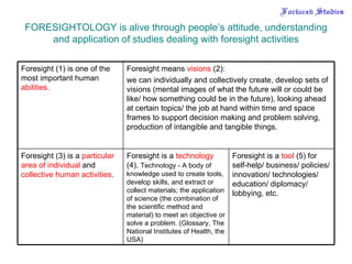 Foresightology | PPT