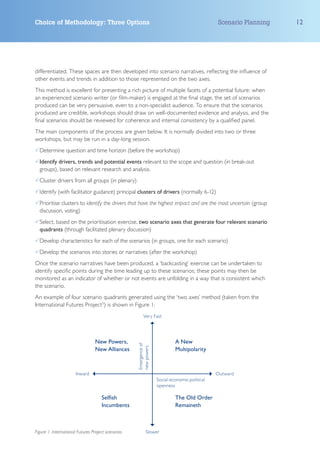 Foresight scenario planning | PDF