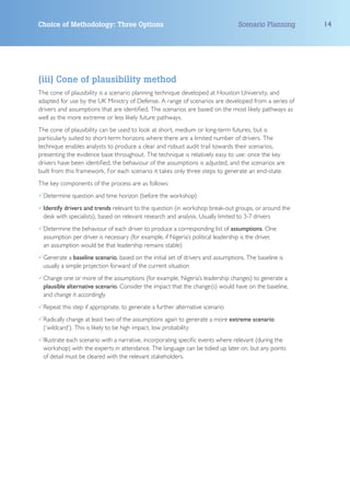 Foresight scenario planning | PDF