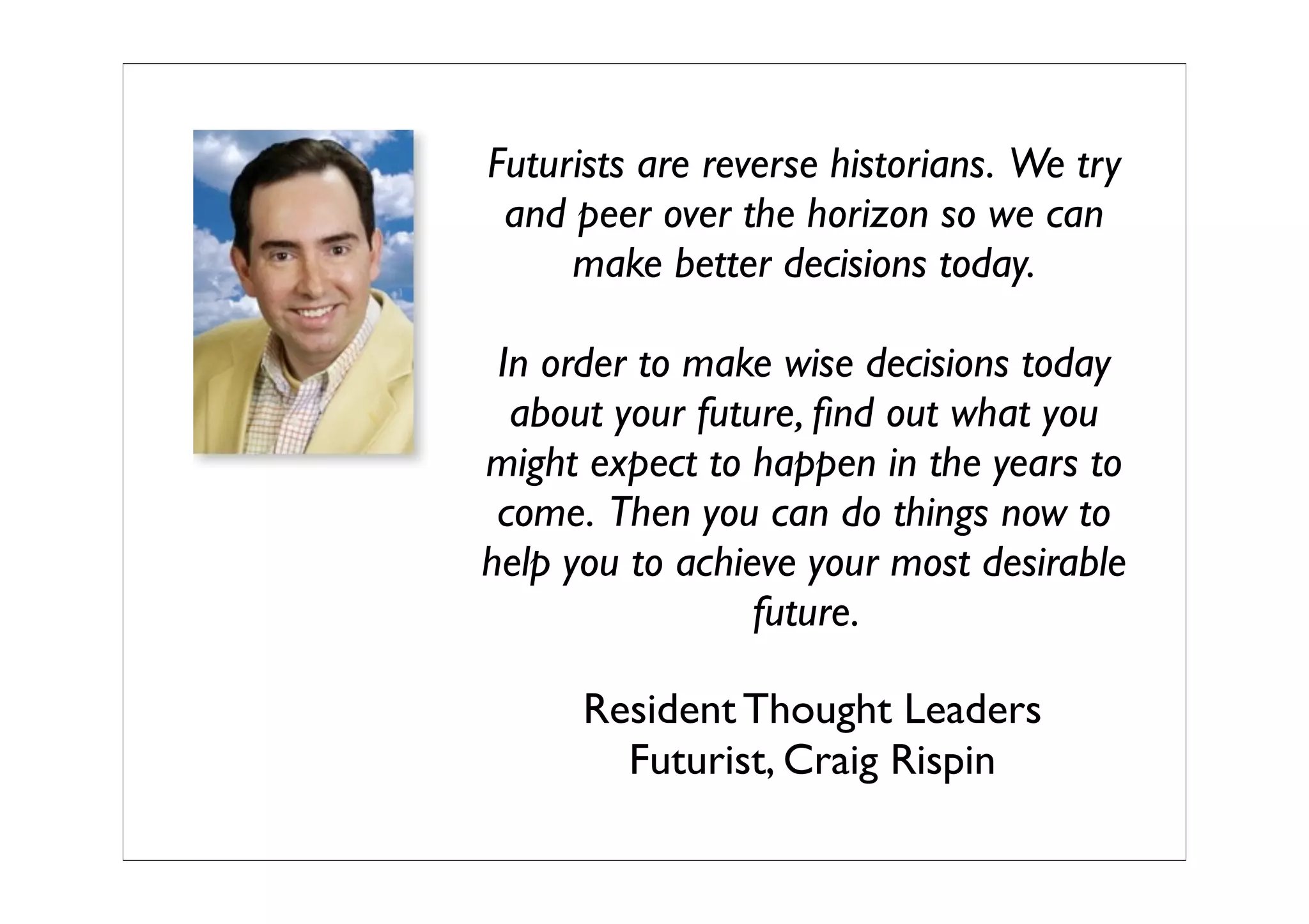 Foresight Slideshow | PDF