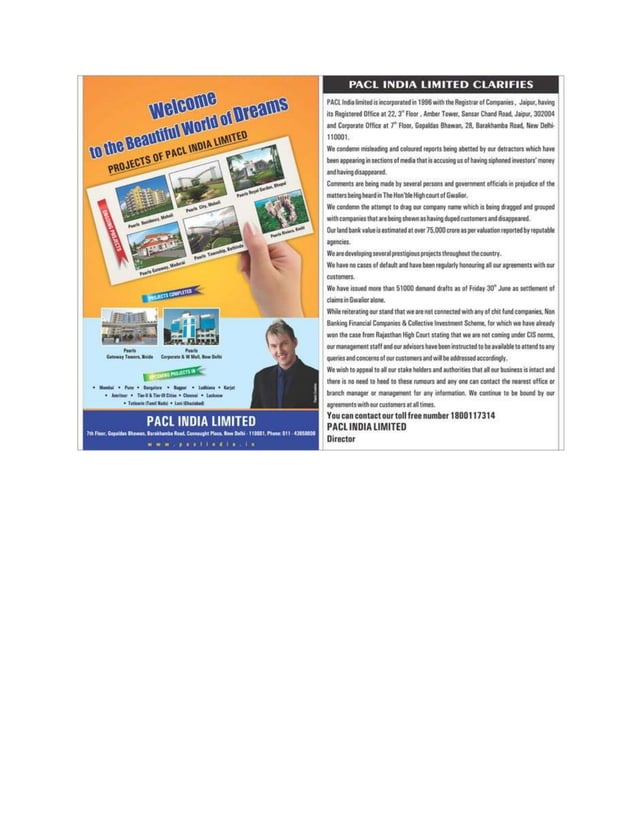 PACL INDIA LTD. | PDF