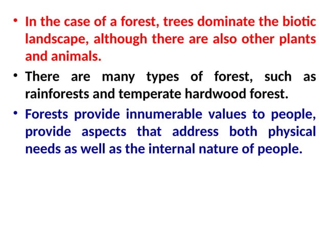 Economic Importance of Forest Dr Thirunahari Ugandhar pptx | PPTX
