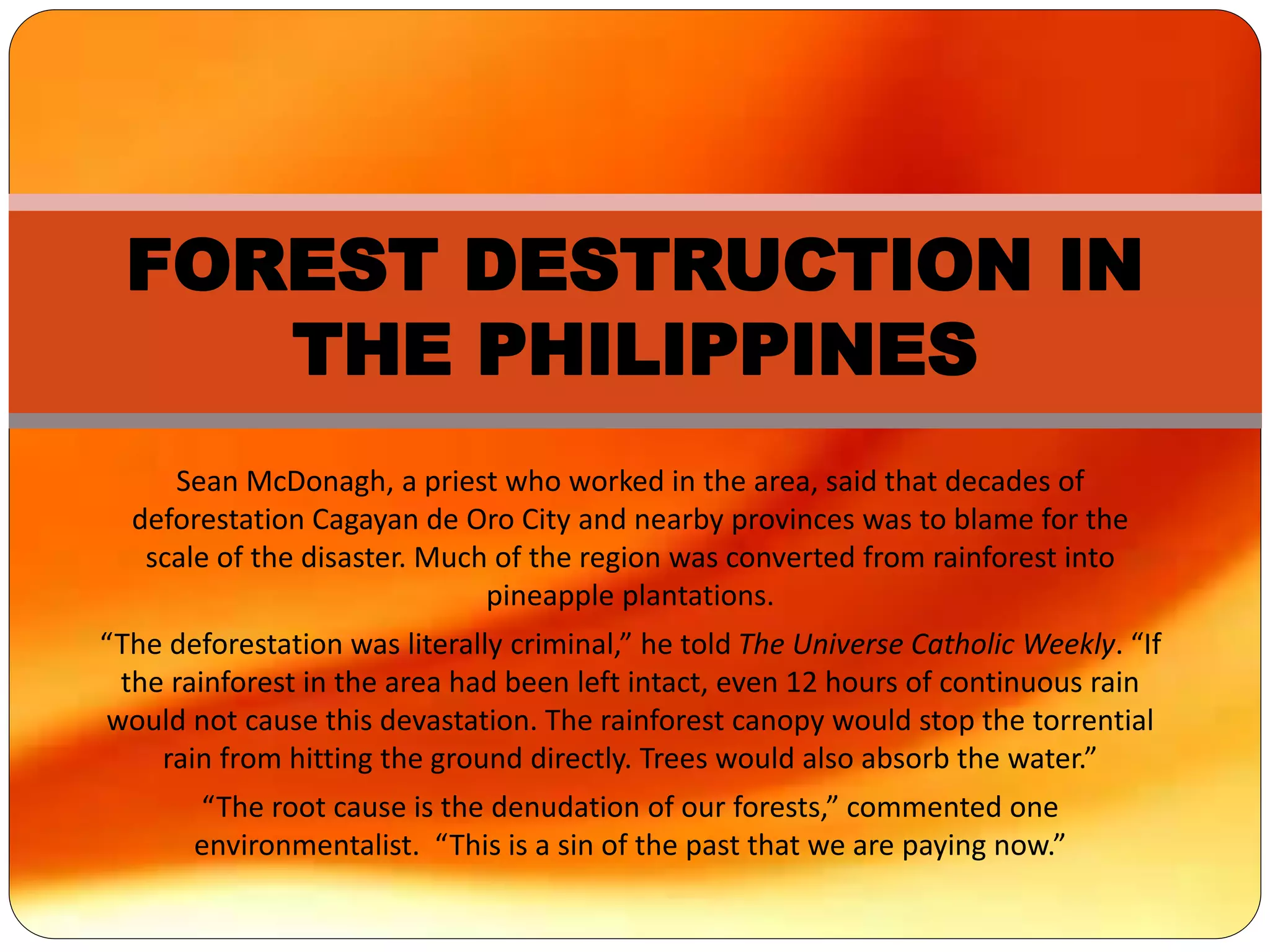 Forest destruction-in-the-philippines (1) | PPTX