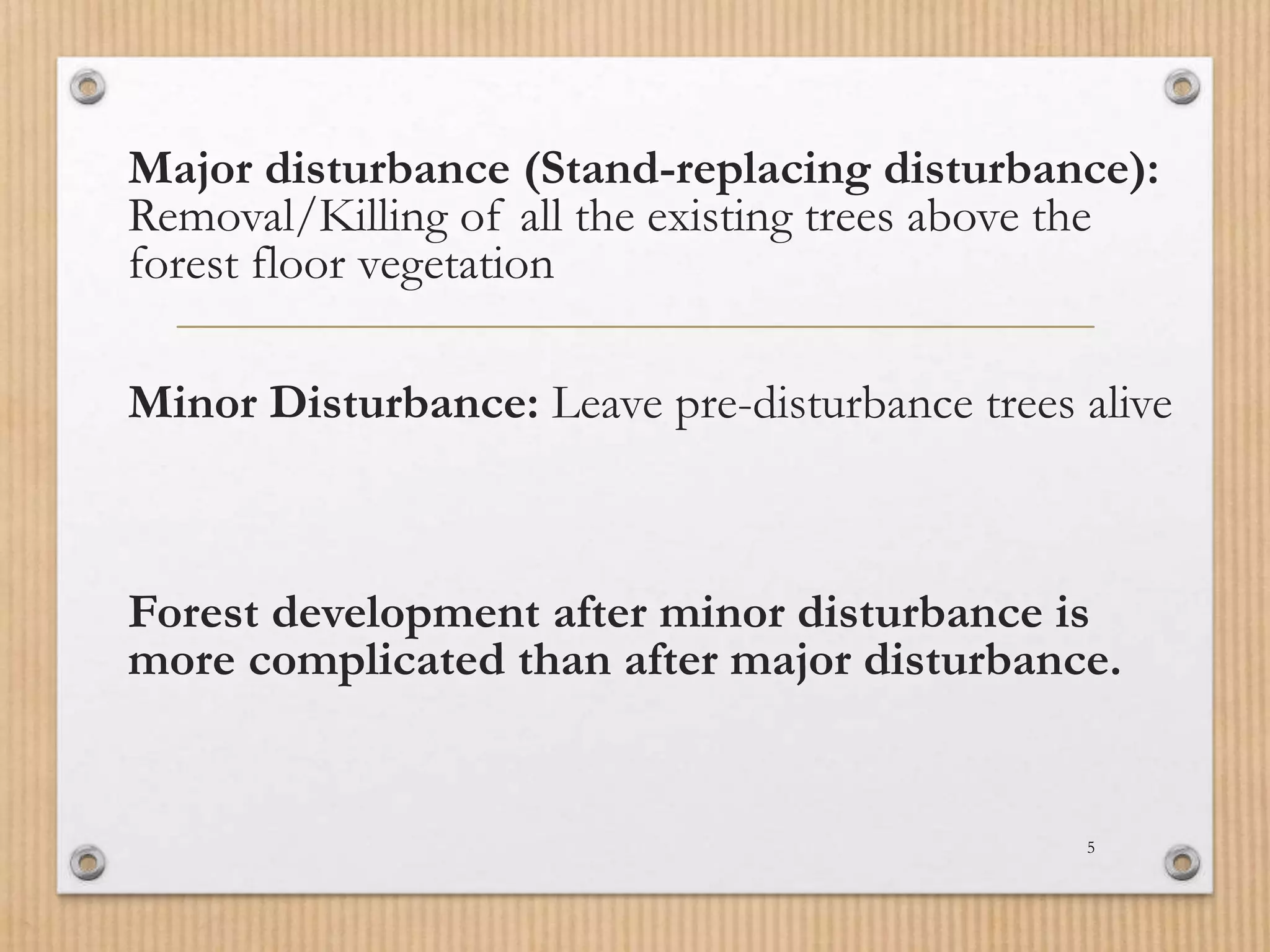 Forest disturbance | PPTX