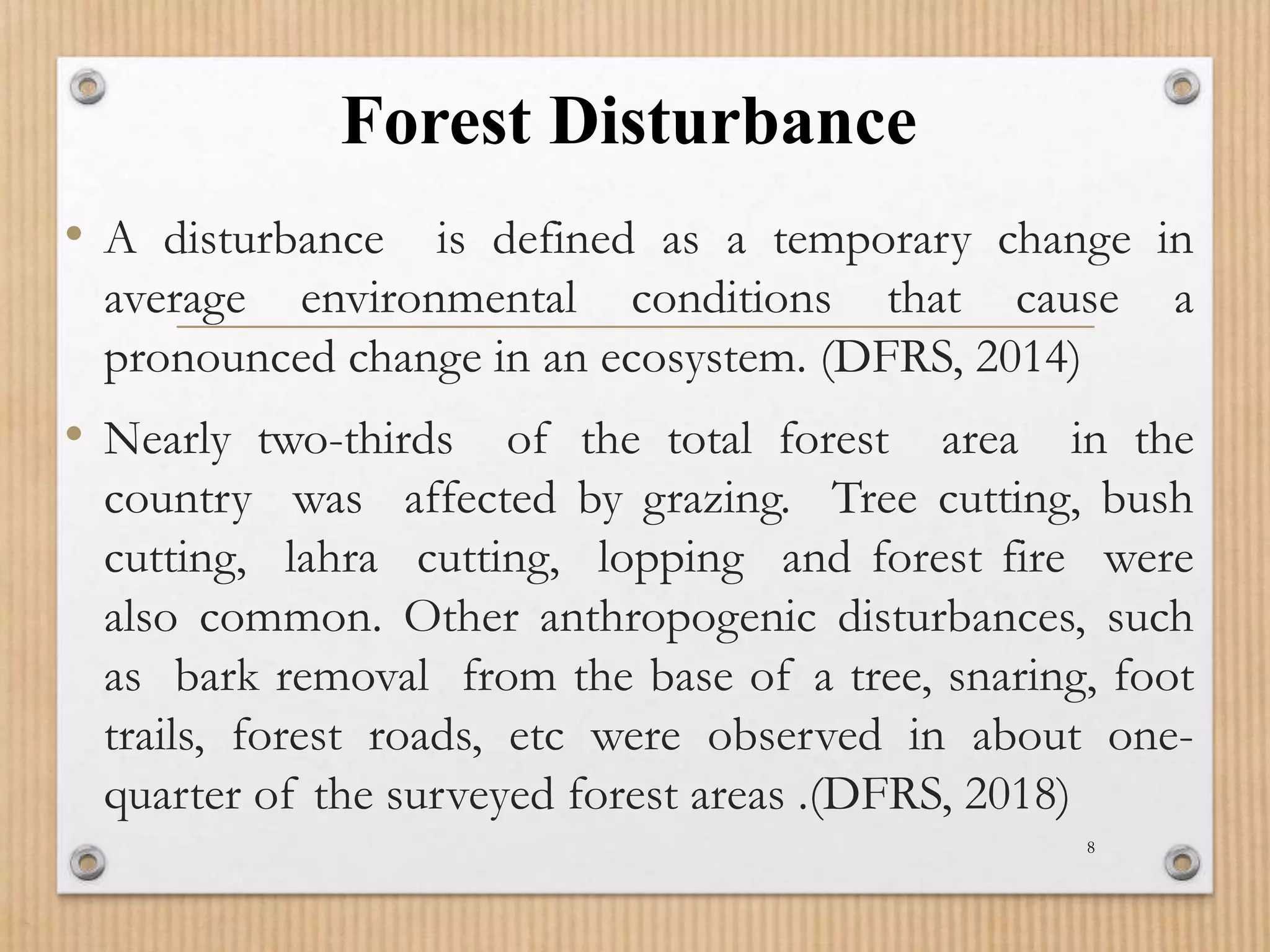 Forest disturbance | PPTX