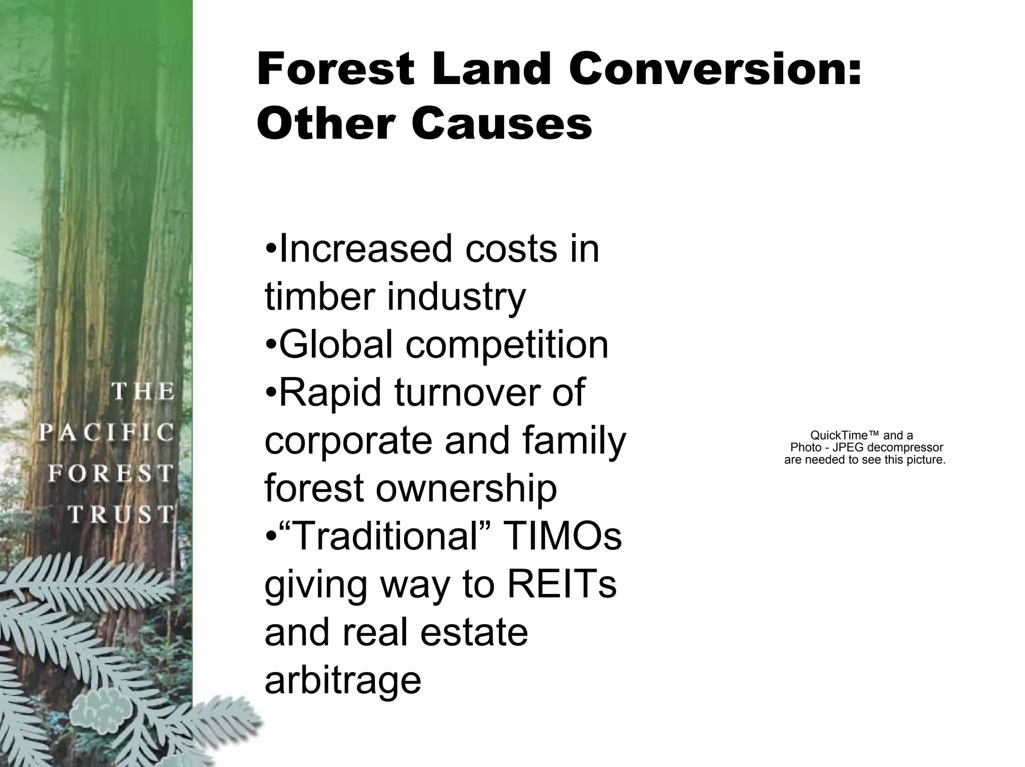 Forest Land Conversion: Threats And Opportunities For Rural Western ...