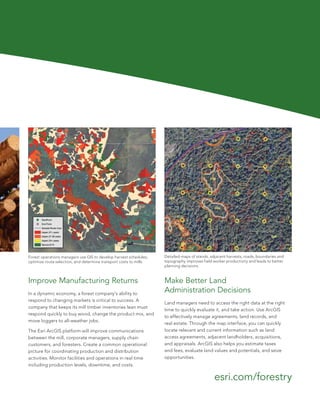 Forest Management with Esri | PDF