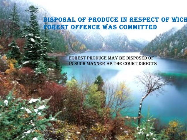 Forest act 1927 | PPT