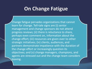 Forestalling Change Fatigue | PPTX