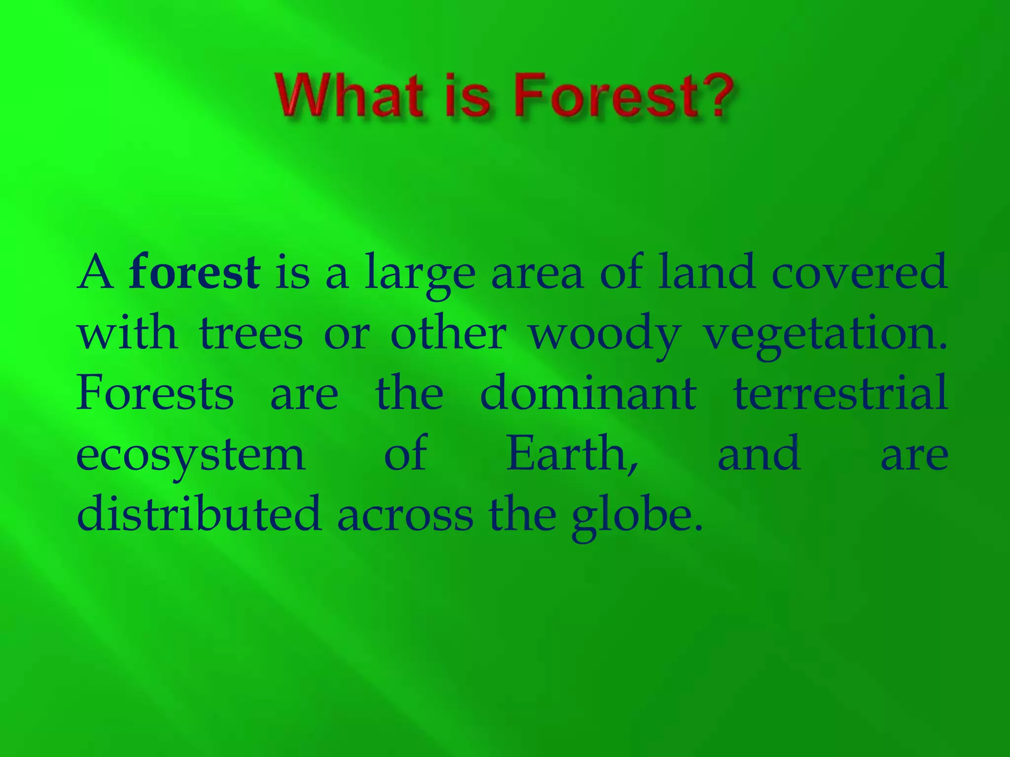 Forest and wildlife | PPTX