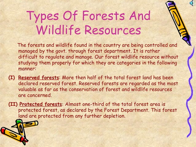 Forest and wildlife resources | PPT