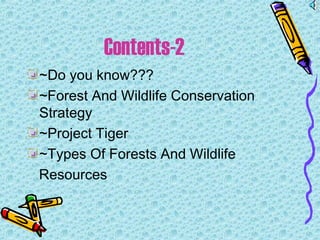 Forest and wildlife resources | PPT