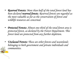 Forest and wildlife resources class 9 | PPTX