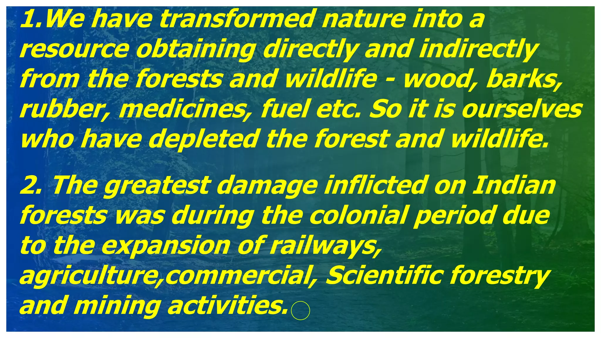 Forests And Wildlife Resources - Class 10 (Geography) | PPTX