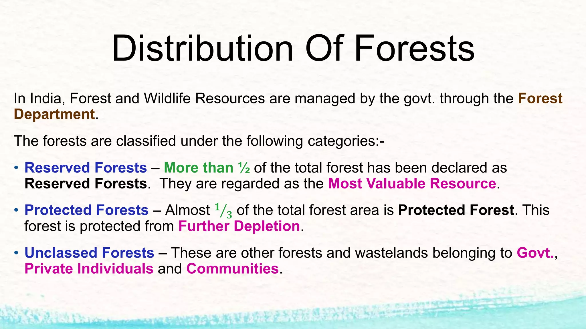 Forest and Wildlife Resources Class - 10th | PPTX