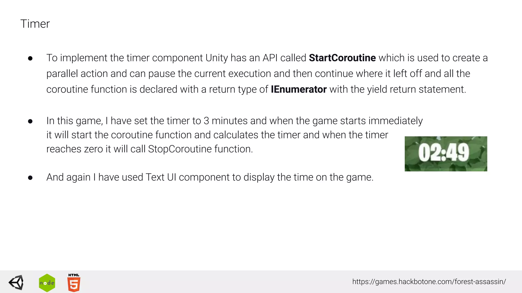 Forest assassin 2 d platformer game | PPT