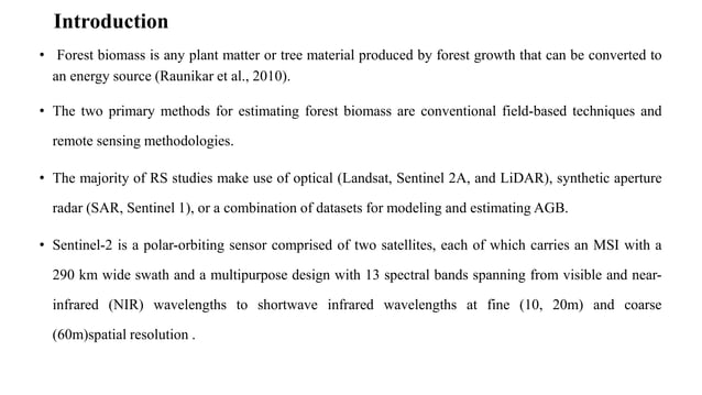 Forest Biomass Estimation using GIS data.pptx