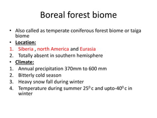 Forest biomes | PPTX